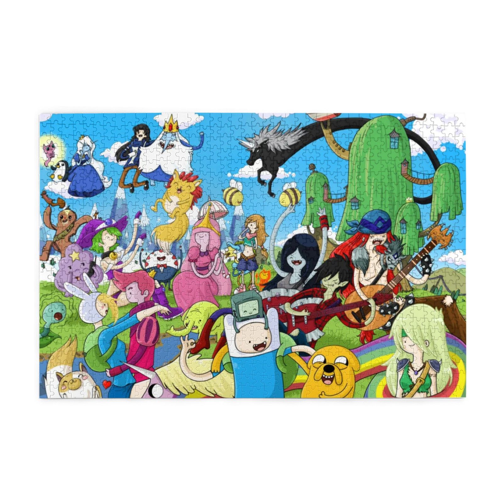 Perfect Puzzle, Adventure Time Pattern 1000-Piece Picture Puzzle ...