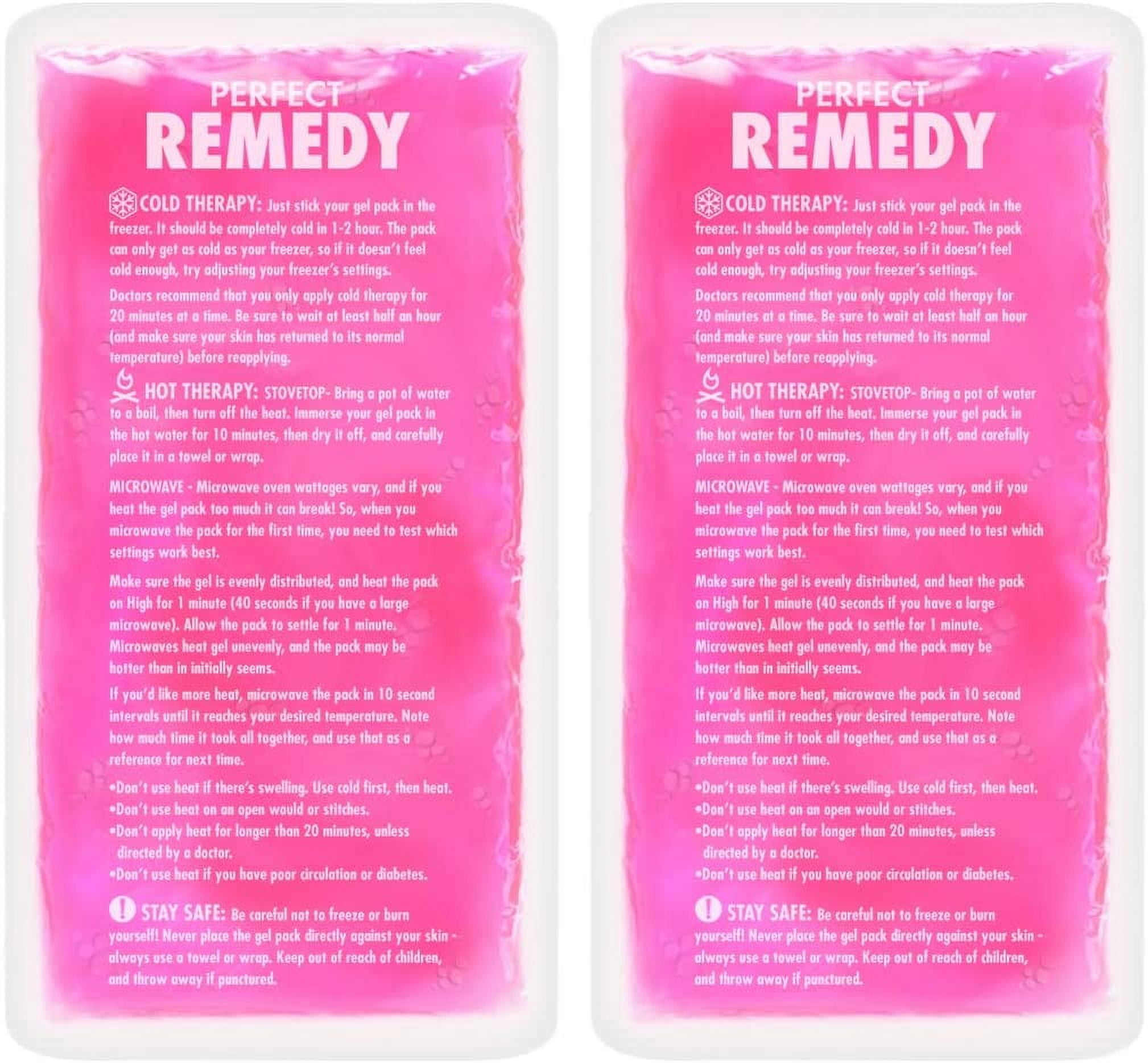 Perfect Remedy Gel Ice Packs for Injuries Reusable Hot Pack & Cold Pack ...
