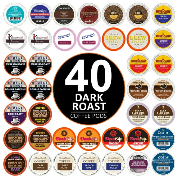 Perfect Samplers Dark Roast Coffee Pod Variety Pack - Pack for Keurig K ...