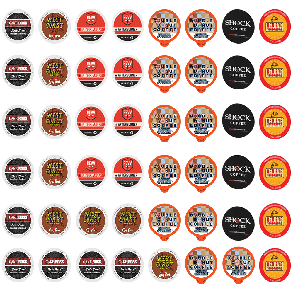 Perfect Samplers Extra Caffeine Extra Bold Variety Pack Sampler, for ...