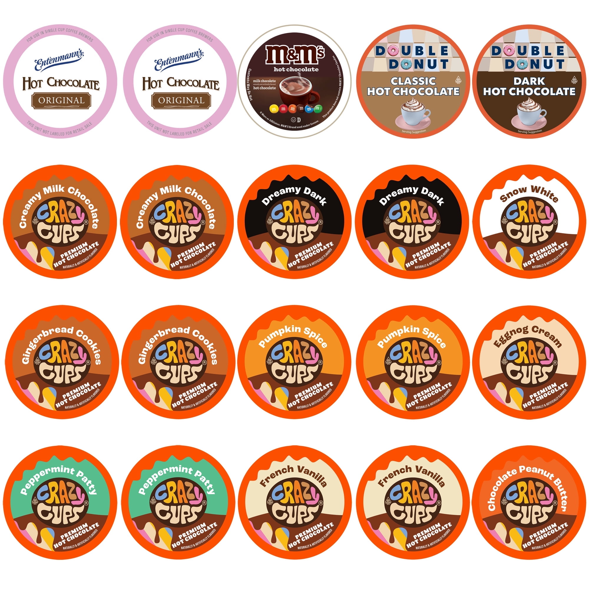 Perfect Samplers Hot Cocoa K-Cups for Keurig Brewers, Variety Pack, 20 ...