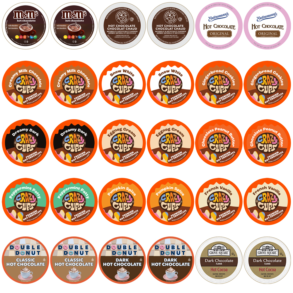 Perfect Samplers Hot Cocoa K-Cups Variety Pack for Keurig Brewers, 30 ...