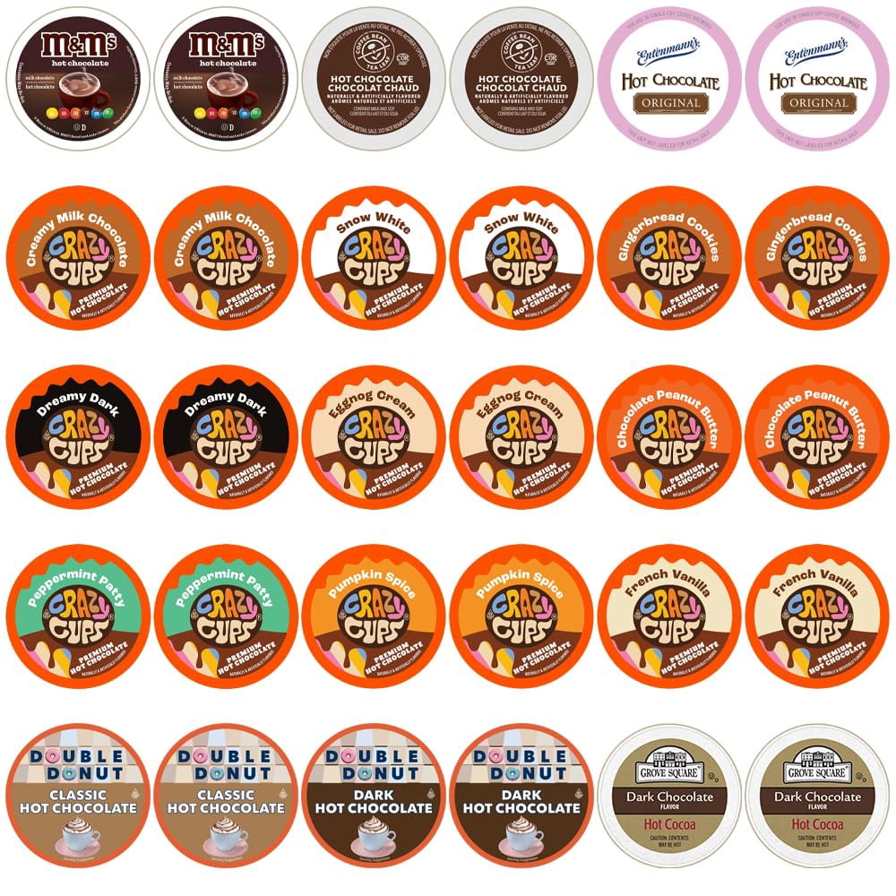 Perfect Samplers Hot Chocolate Single Serve Cups For Keurig K cup ...