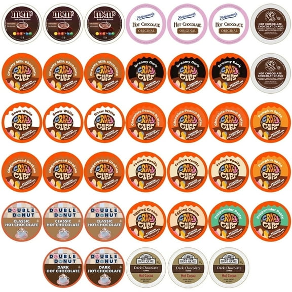 Crazy Cups Seasonal Premium Hot Chocolate Single Serve Cups for Keurig ...