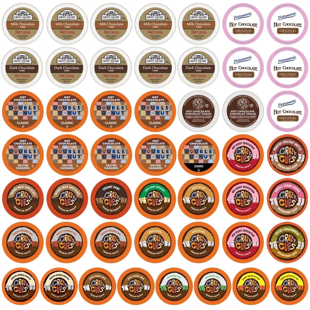 Perfect Samplers Hot Chocolate Single Serve Cups, Variety Pack Sampler ...