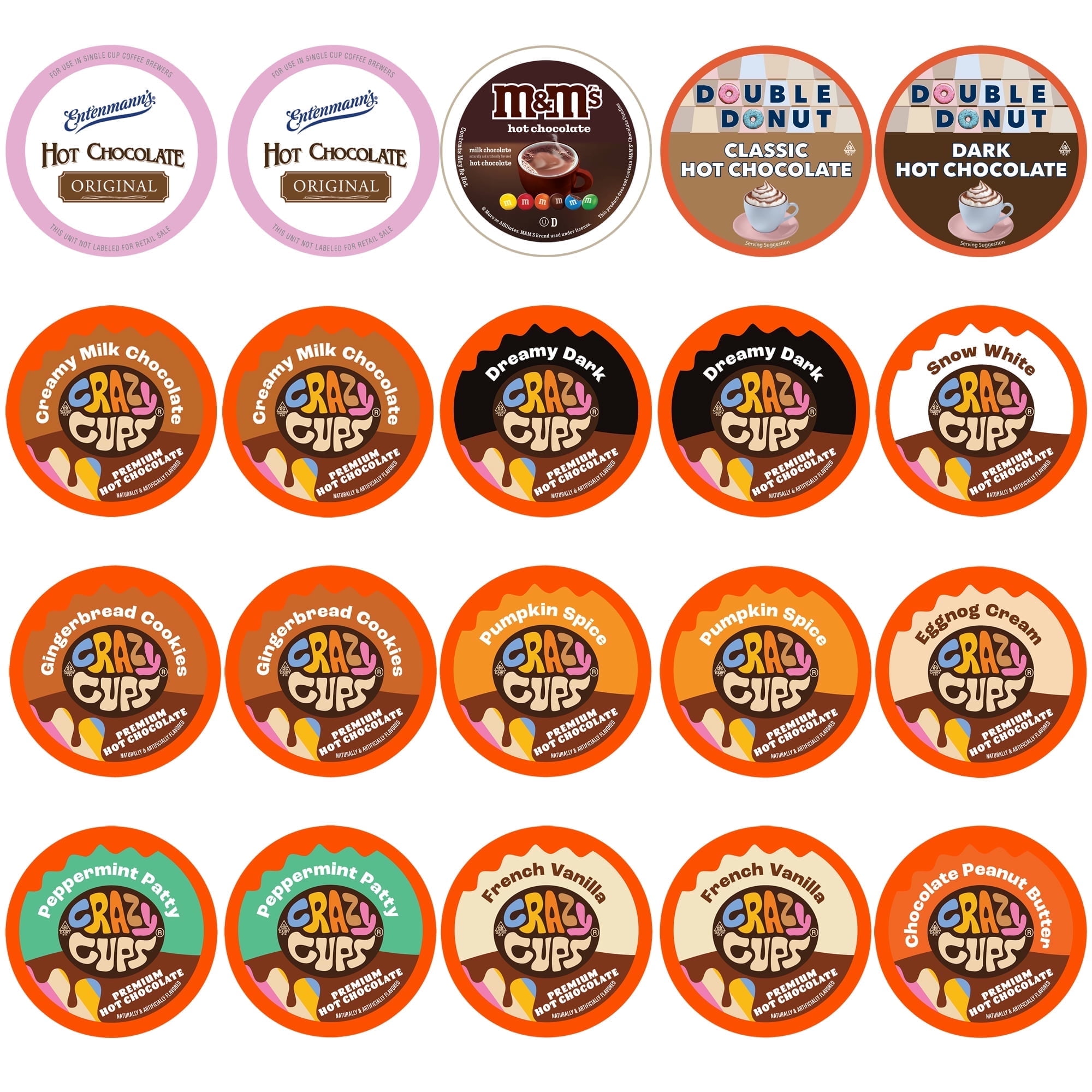 Perfect Samplers Hot Cocoa K-Cups for Keurig Brewers, Variety Pack, 20 ...