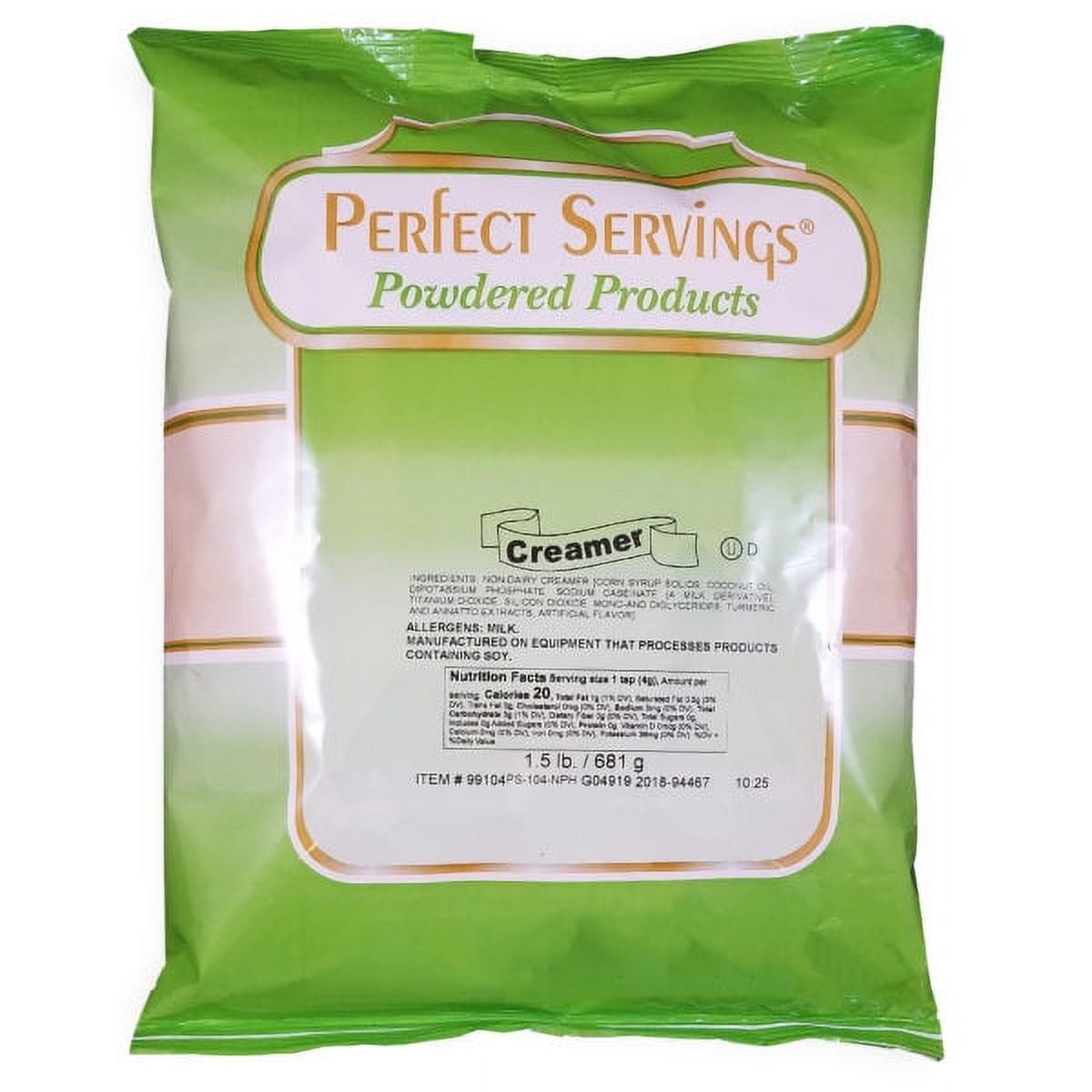 Perfect Servings Non Dairy Creamer Bulk 6 - 1.5 lb. Bags - Walmart.com