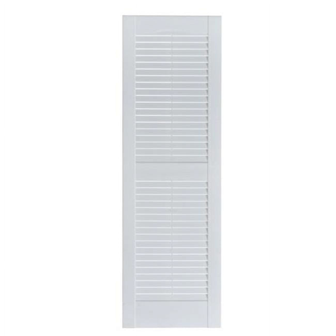 Perfect Shutters Premier Louver Vinyl Window Outdoor Decorative Shutter ...