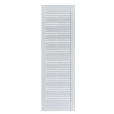 Premier Louver Exterior Decorative Shutter, Black - 15 x 35 in ...