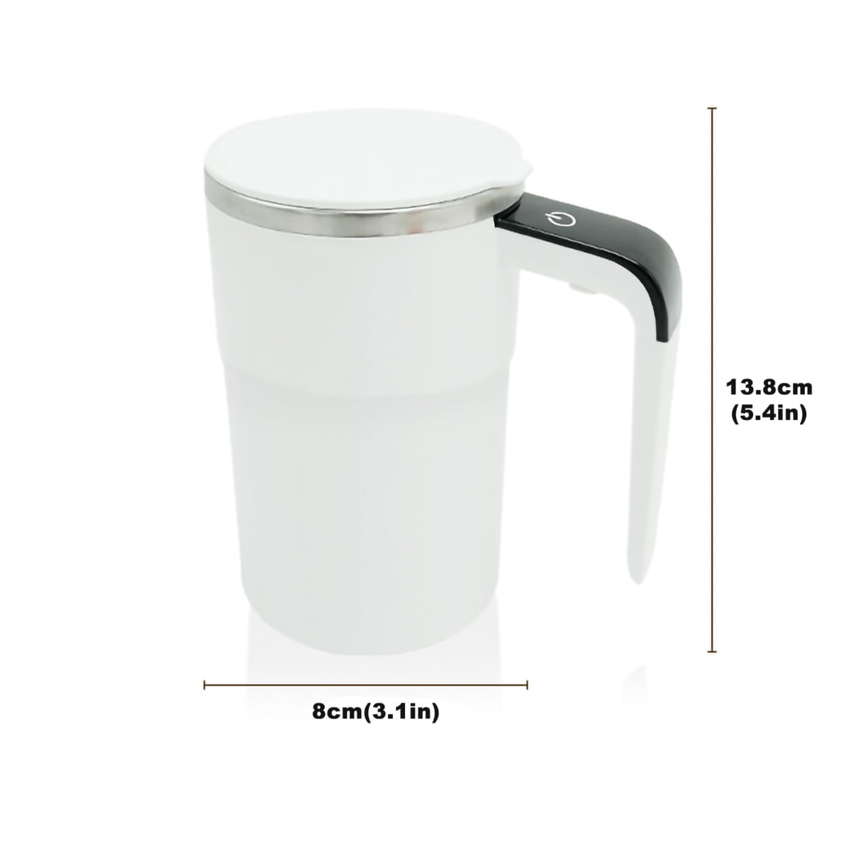 Perfect Stainless Steel Rechargeable Self-Mixing Coffee Mug - Ideal for ...