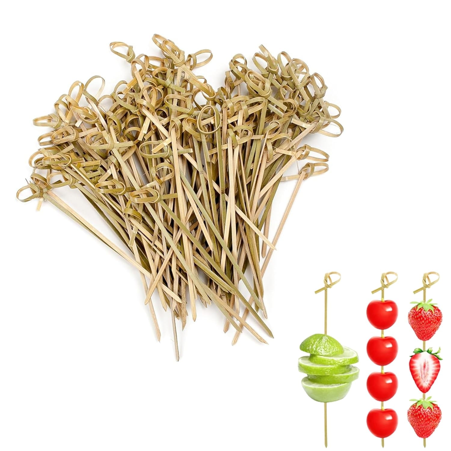Perfect Stix Bamboo Pick 4 300ct Bamboo Knot Picks, Cocktail and Hors ...