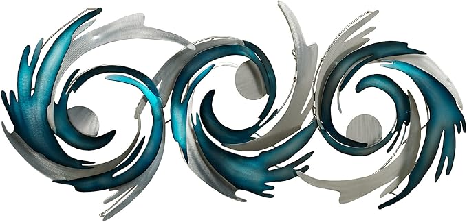 Perfect Storm Metal Wall Sculpture Blue - Walmart.com