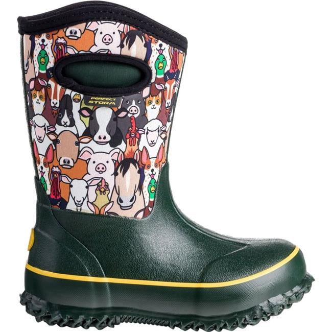 Perfect Storm S7024KVZ Barnyard Fun Kids Boot, Black - Size 5 - Walmart.com