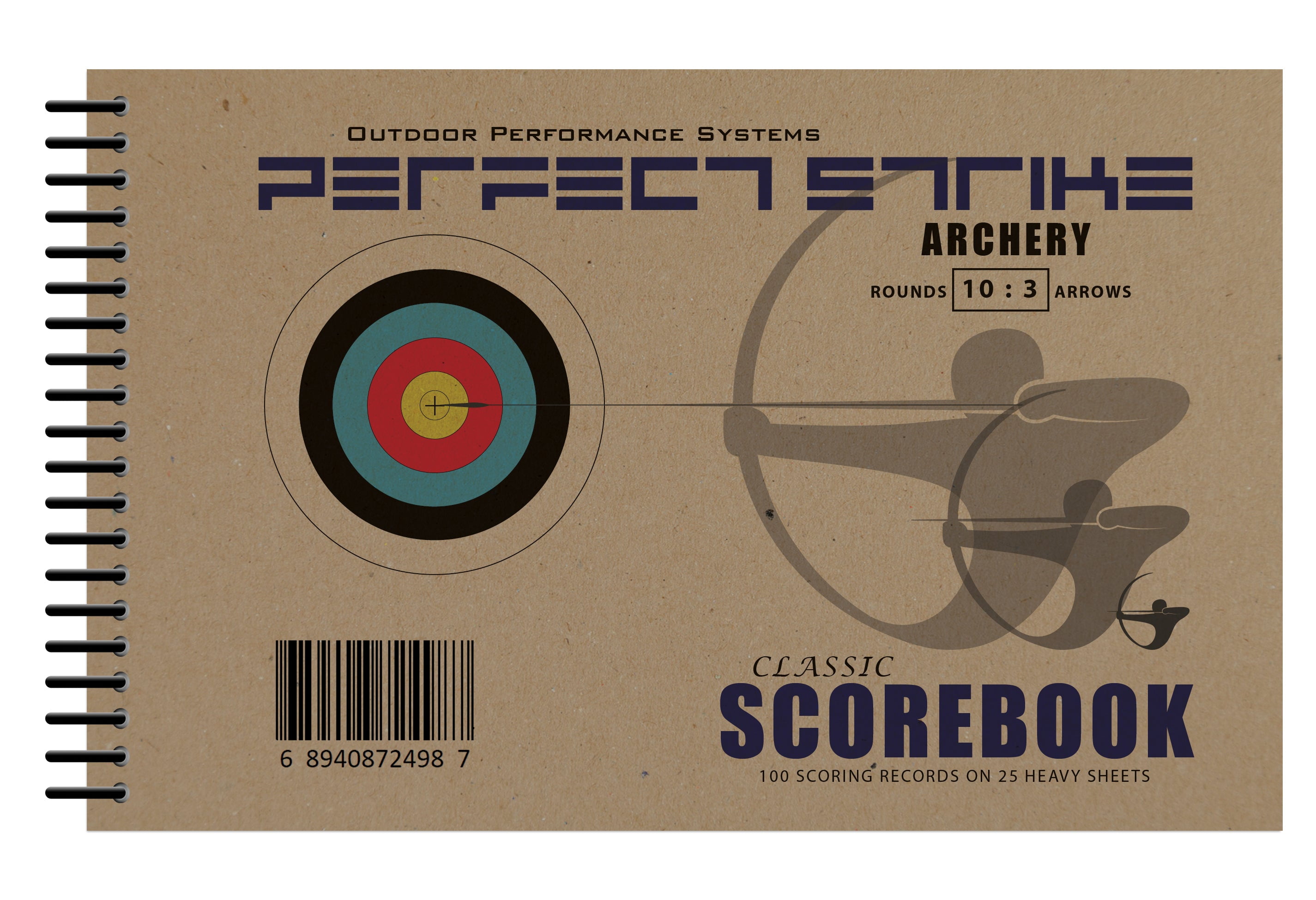 Perfect Strike Archery SCOREBOOK with Scoring Instructions. Heavy Duty ...