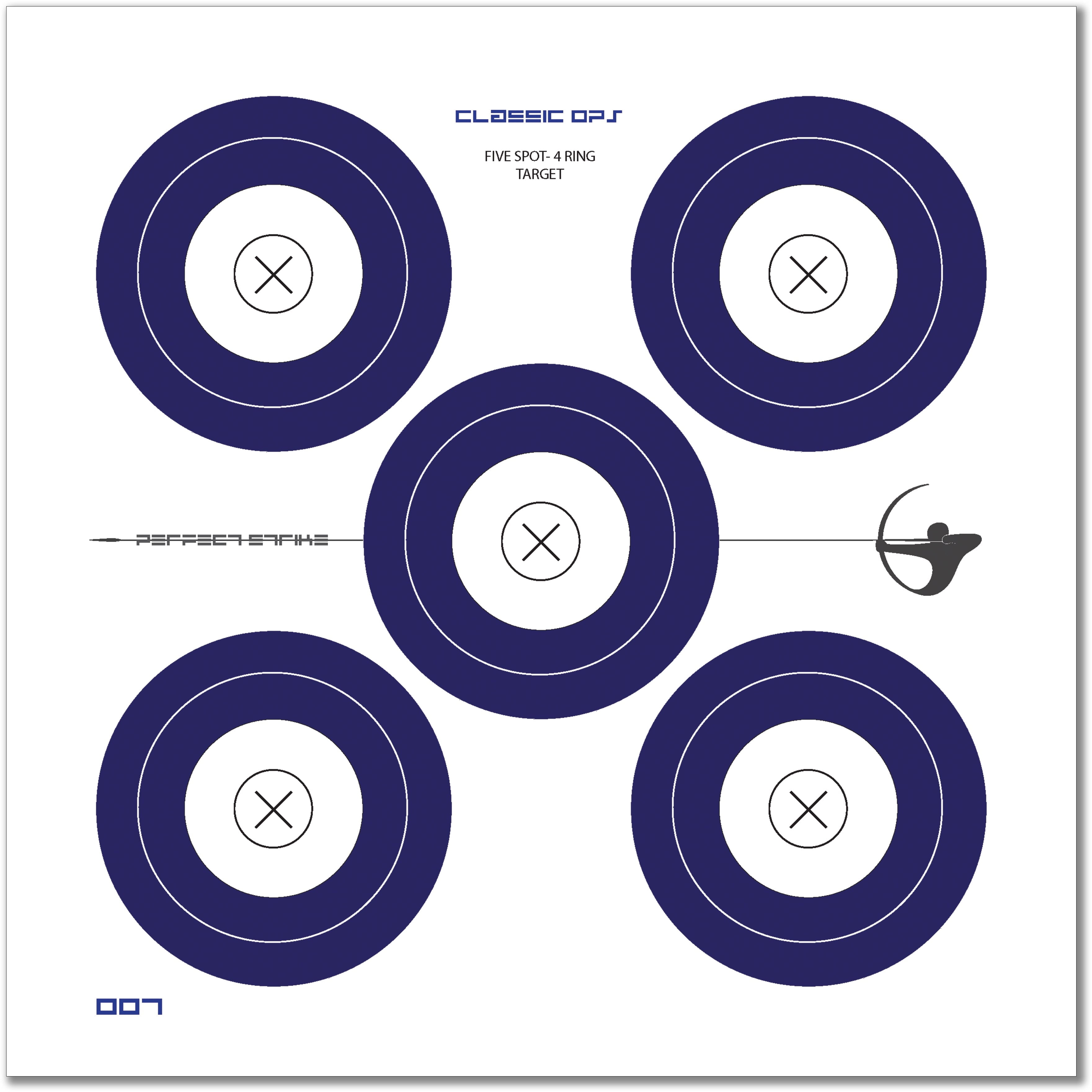 Perfect Strike Archery TARGETS. Classic OPS 007. Five Spot Targets. (12 ...