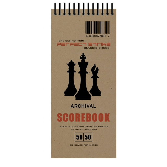 Perfect Strike Chess SCOREBOOK with Rules and Scoring Instructions ...