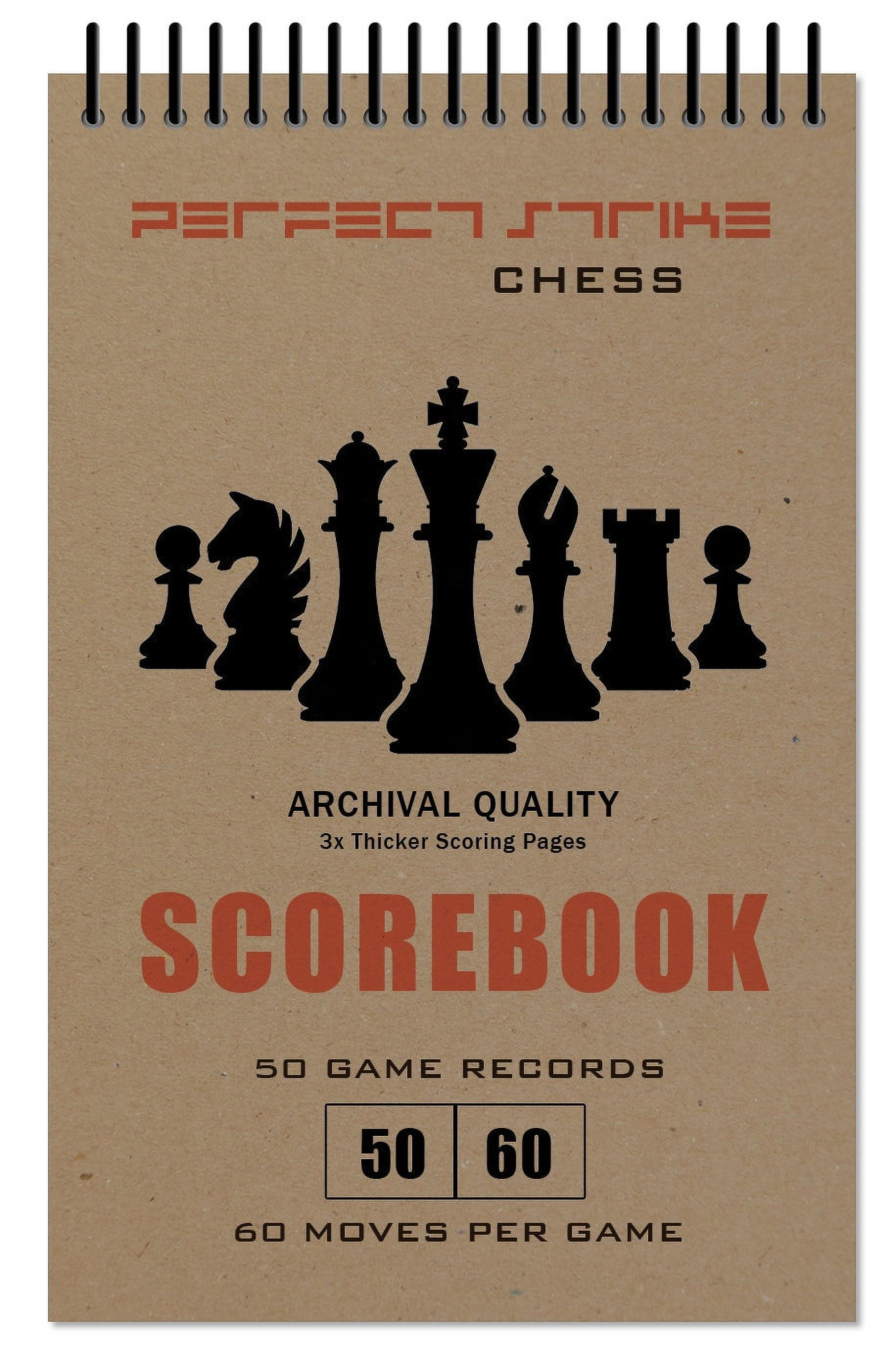 Perfect Strike Chess SCOREBOOK with Rules and Scoring Instructions ...
