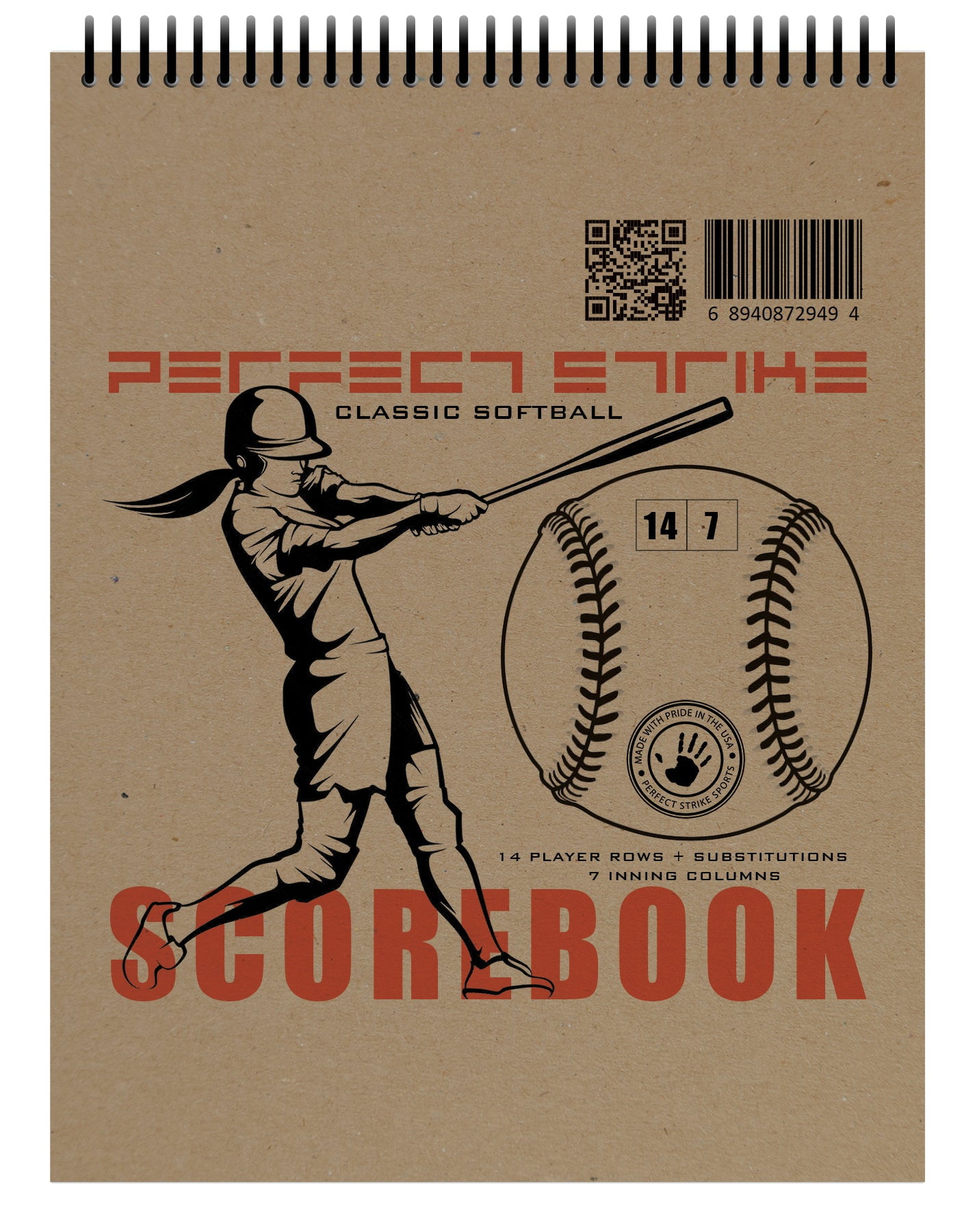Perfect Strike Softball Scorebook with Rules and Scoring Instructions ...