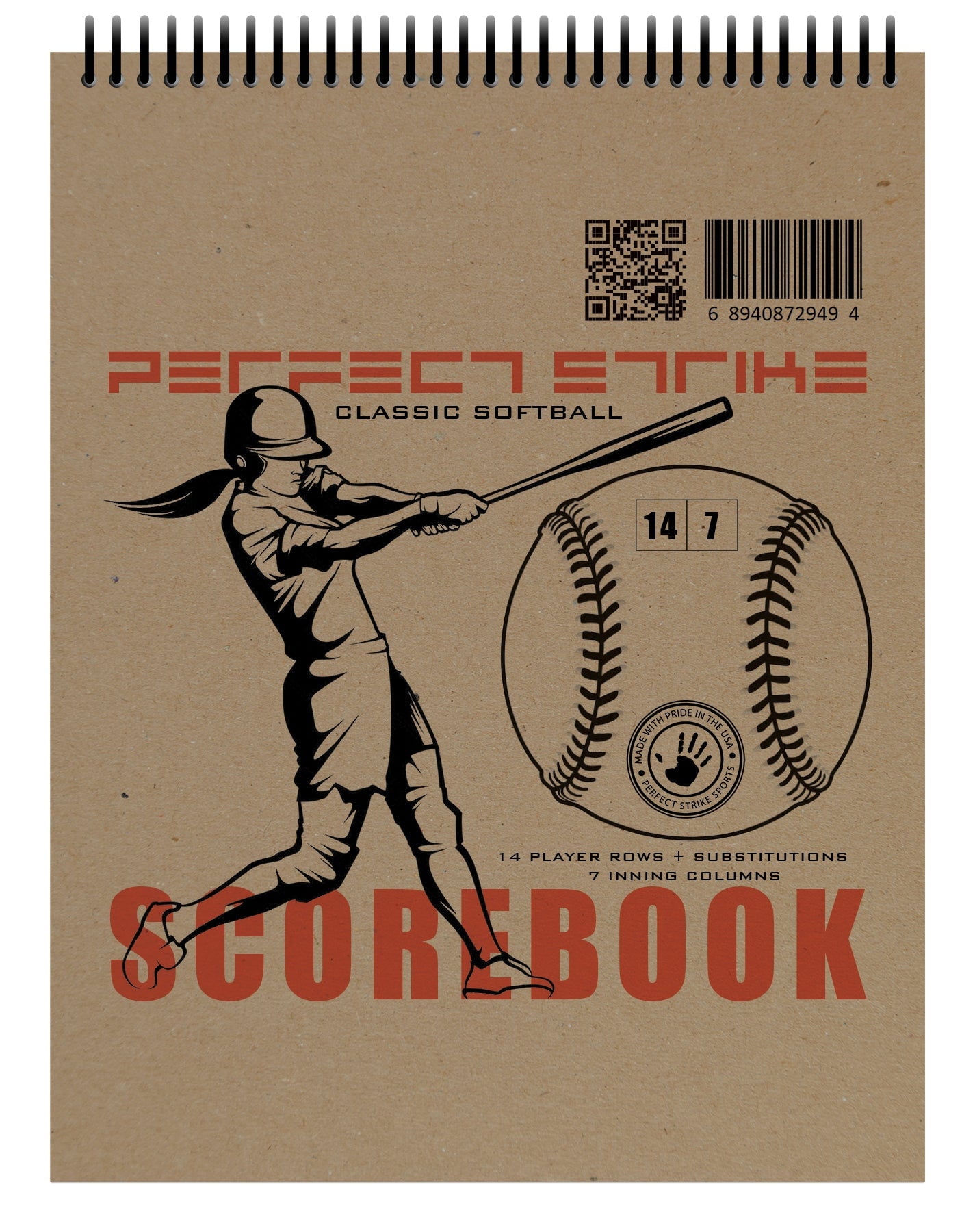Perfect Strike SOFTBALL Scorebook with Rules and Scoring Instructions ...