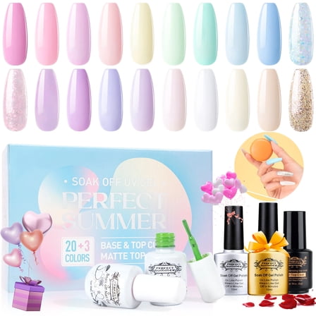 Beetles Mini Mani Studio Gel Nail Polish Starter Kit with UV Lamp, Cozy ...