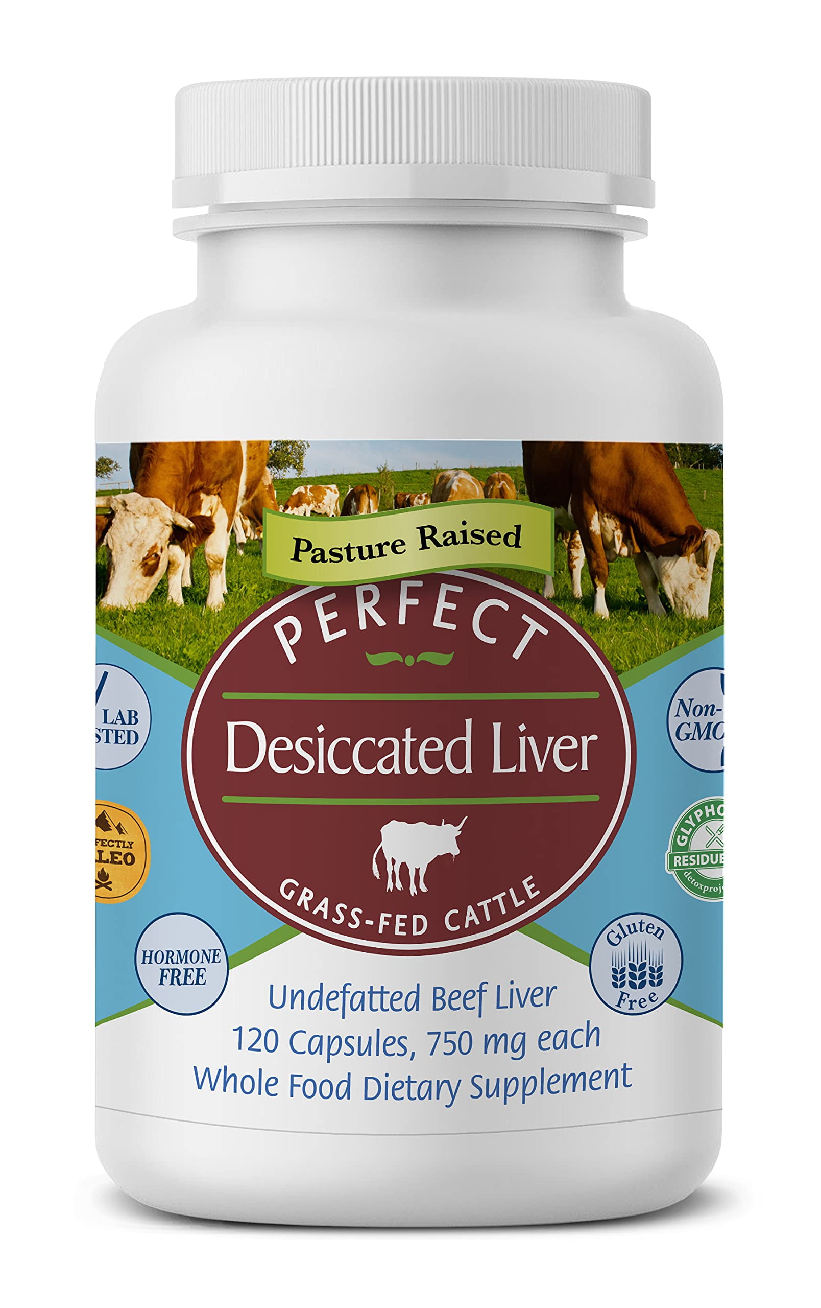 Perfect Supplements â€“ Desiccated Beef Liver Capsules Grass Fed ...