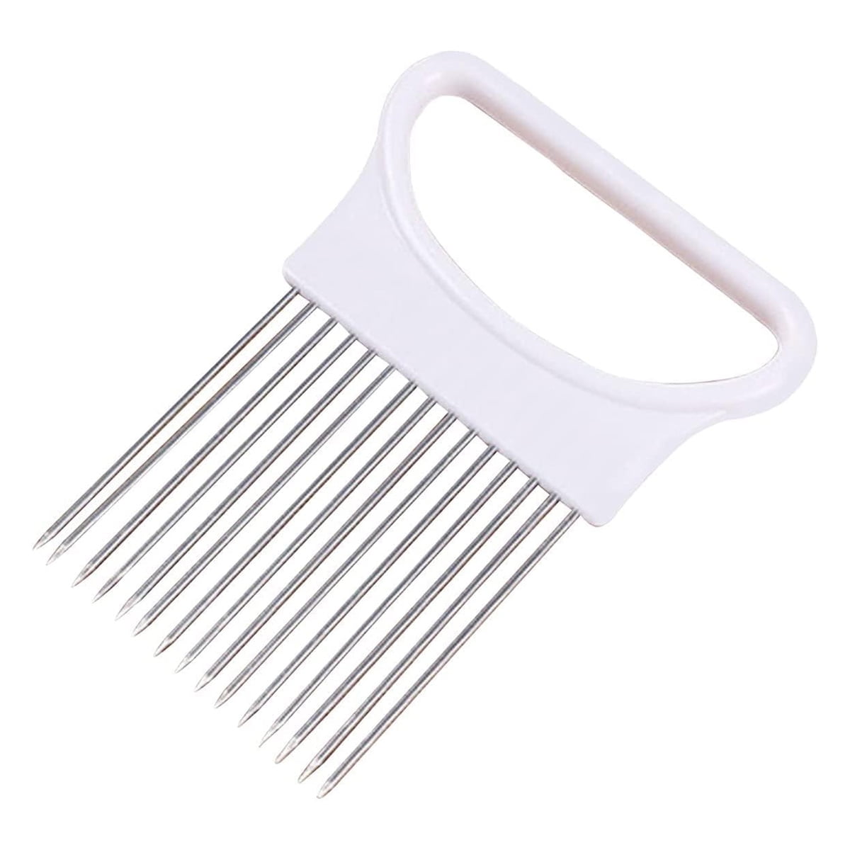 Perfect for Vegetable Slicing, Non-Slip Handle Stainless Steel Onion ...