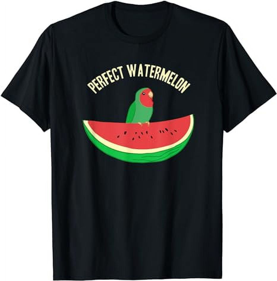 Perfect Watermelon Lovebird, Birb memes, Green Parrot Fruit T-Shirt ...