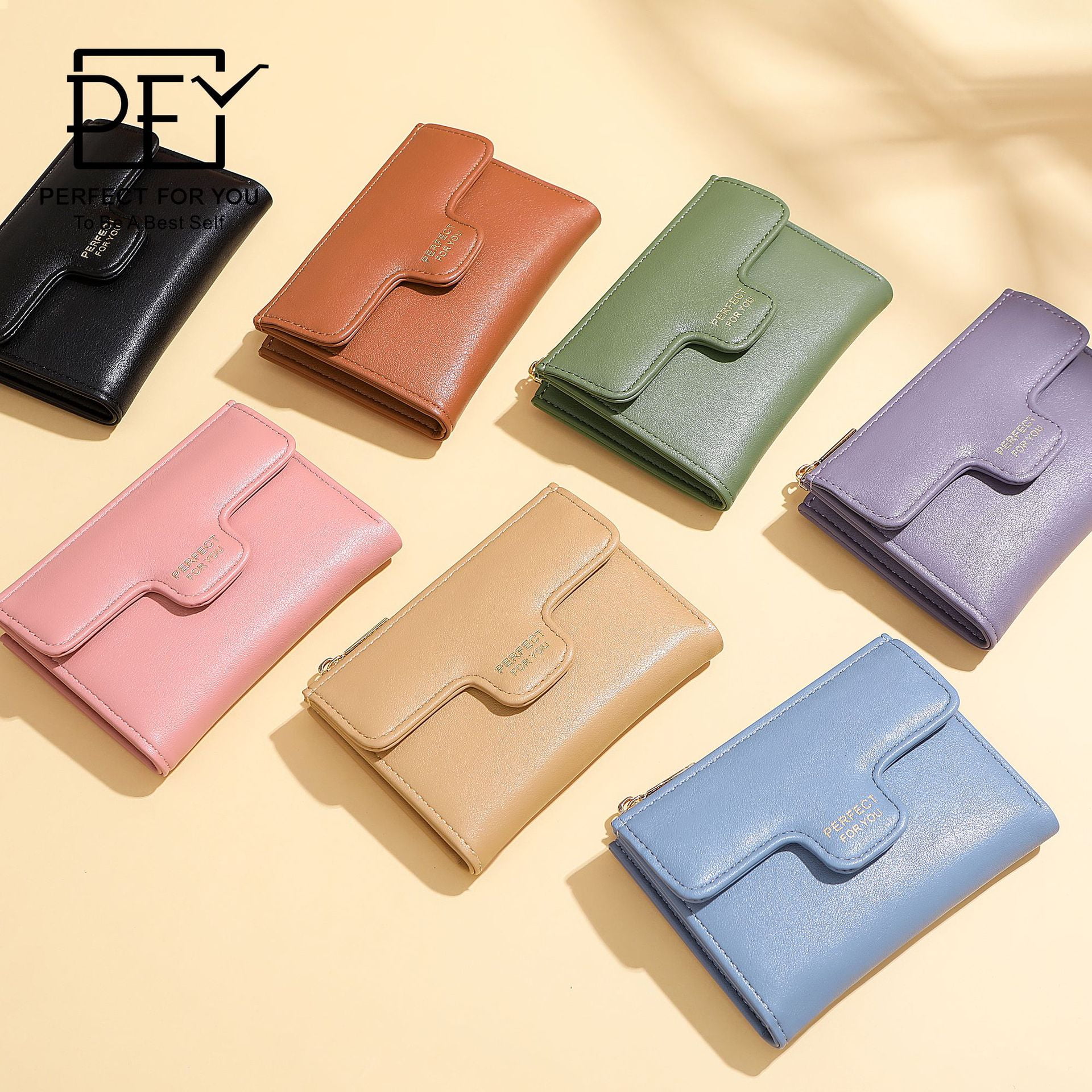 Perfect for You Short Double Fold Side Pull Wallet Women's Multi Card ...