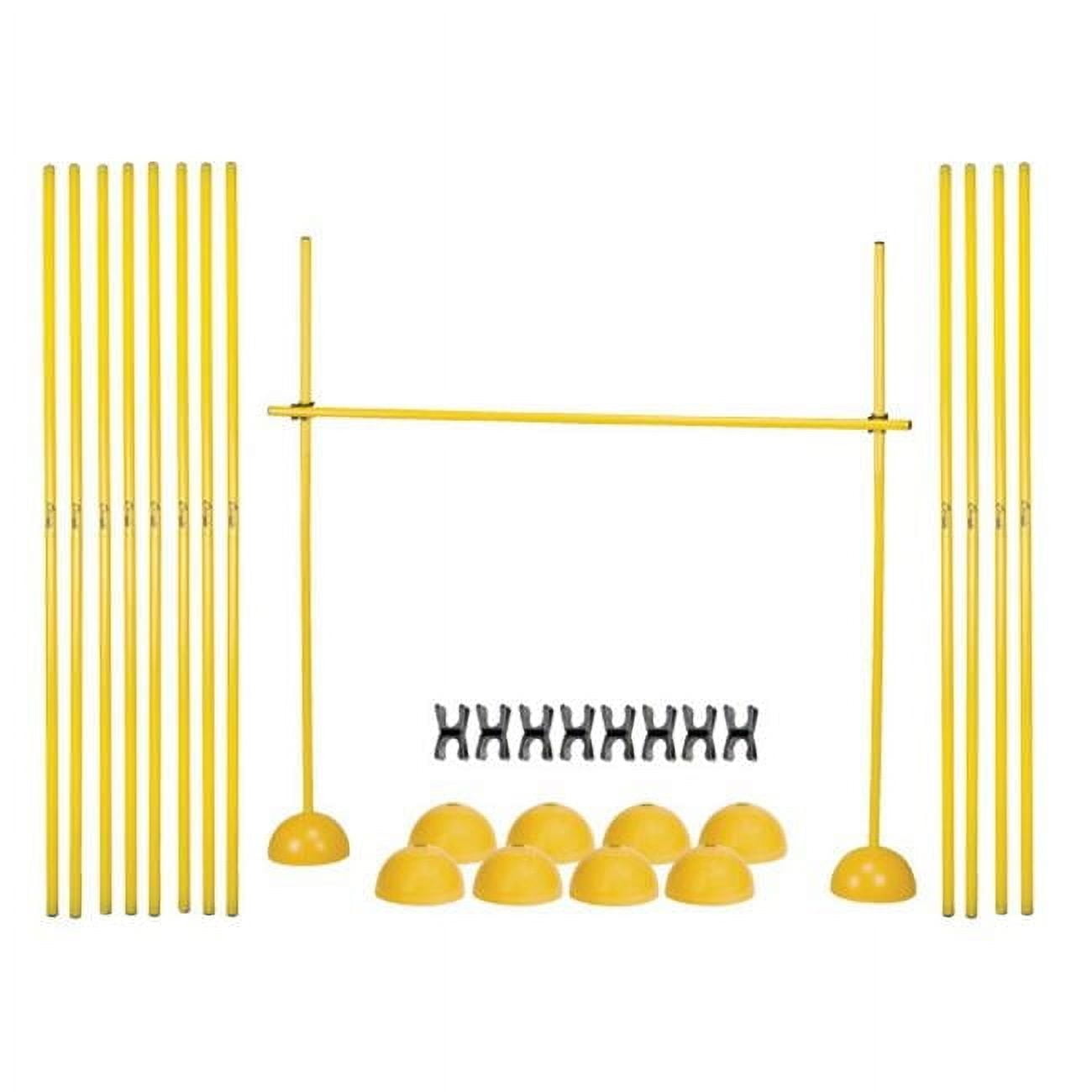 PerfectPitch Agility Hurdle Set Adjustable Straps Yellow - Walmart.com