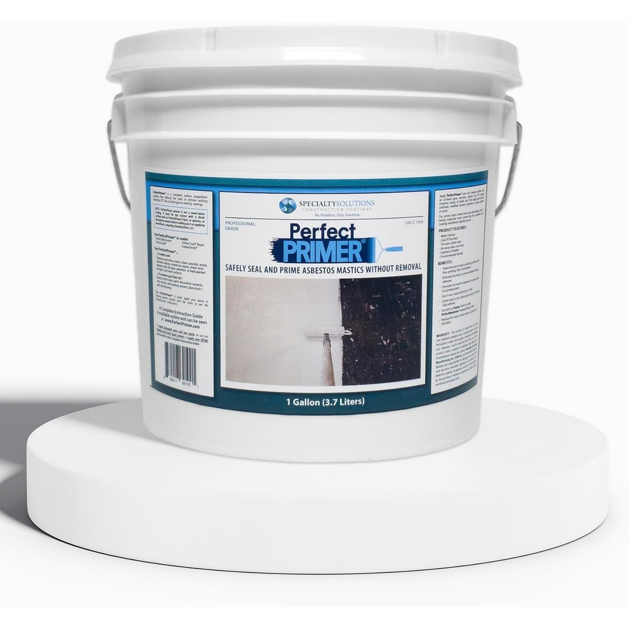 PerfectPrimer, Sealant for Asbestos Mastics, Matte Grey Encapsulant, 1 ...
