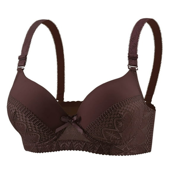 Perfectbot Women's Wireless Push Up Bras Full Coverage Adjustable Lace ...