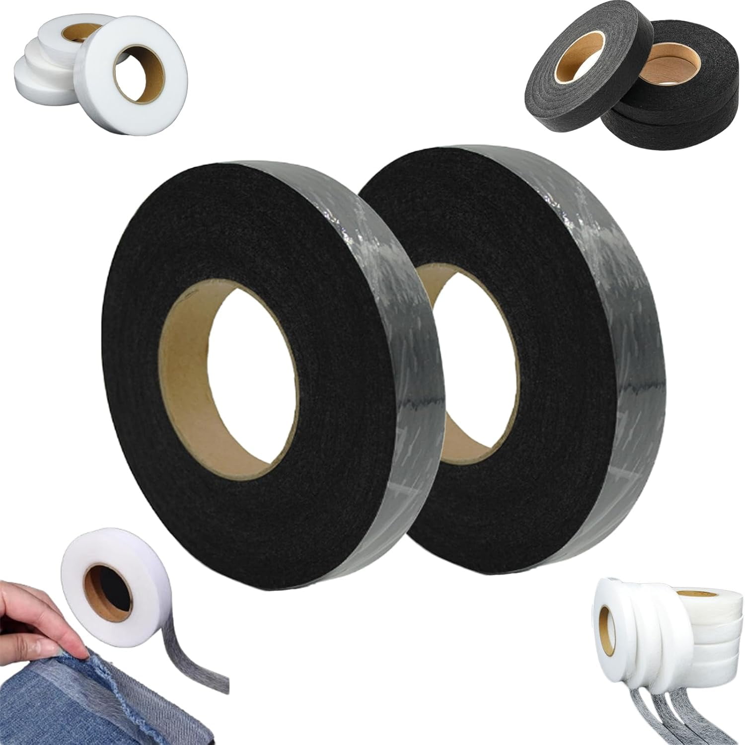 Perfectdid No Sew Hemming Tape Fabric Adhesive, Double Sided Hem Tape ...