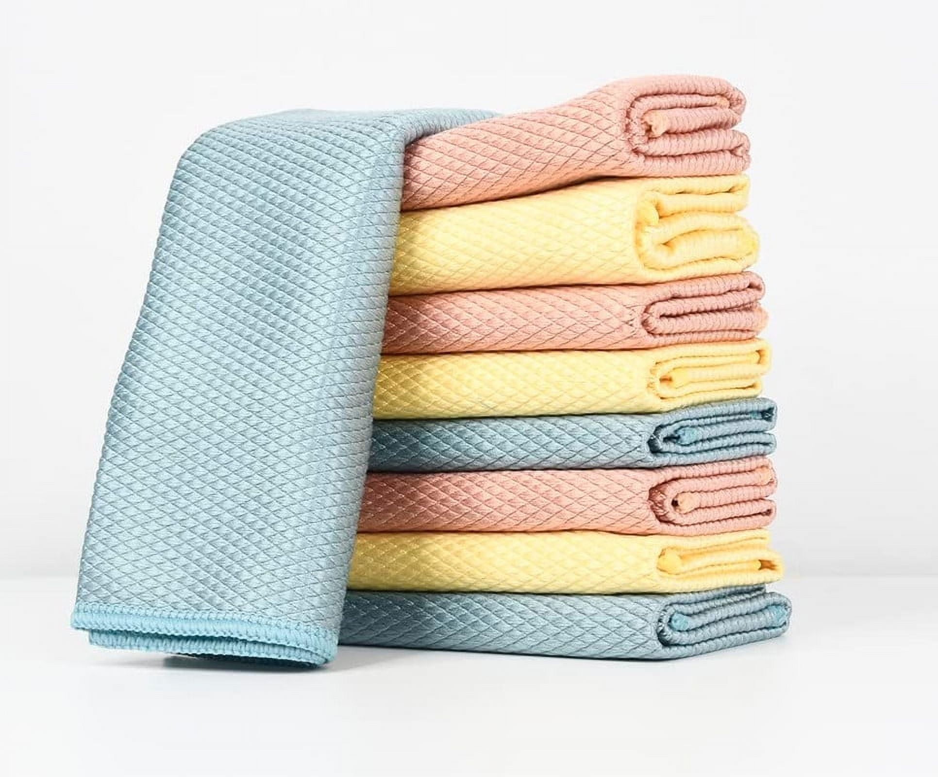 Perfecti Fabrics Clean Fish Scale Microfiber Glass Cleaning Cloths ...