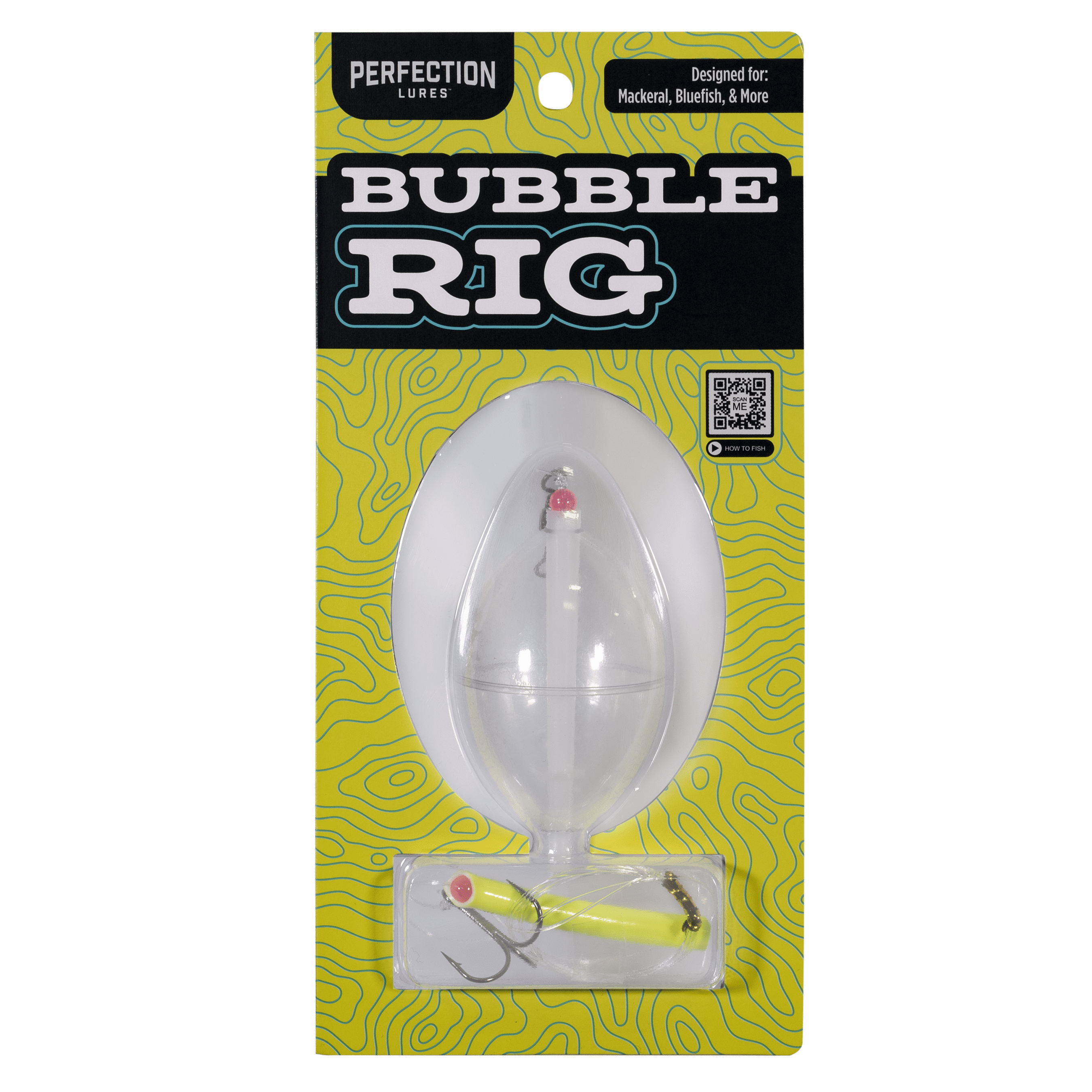 Perfection Lures, Bubble Rig, Yellow, Saltwater Bait Ocean Fishing Top ...