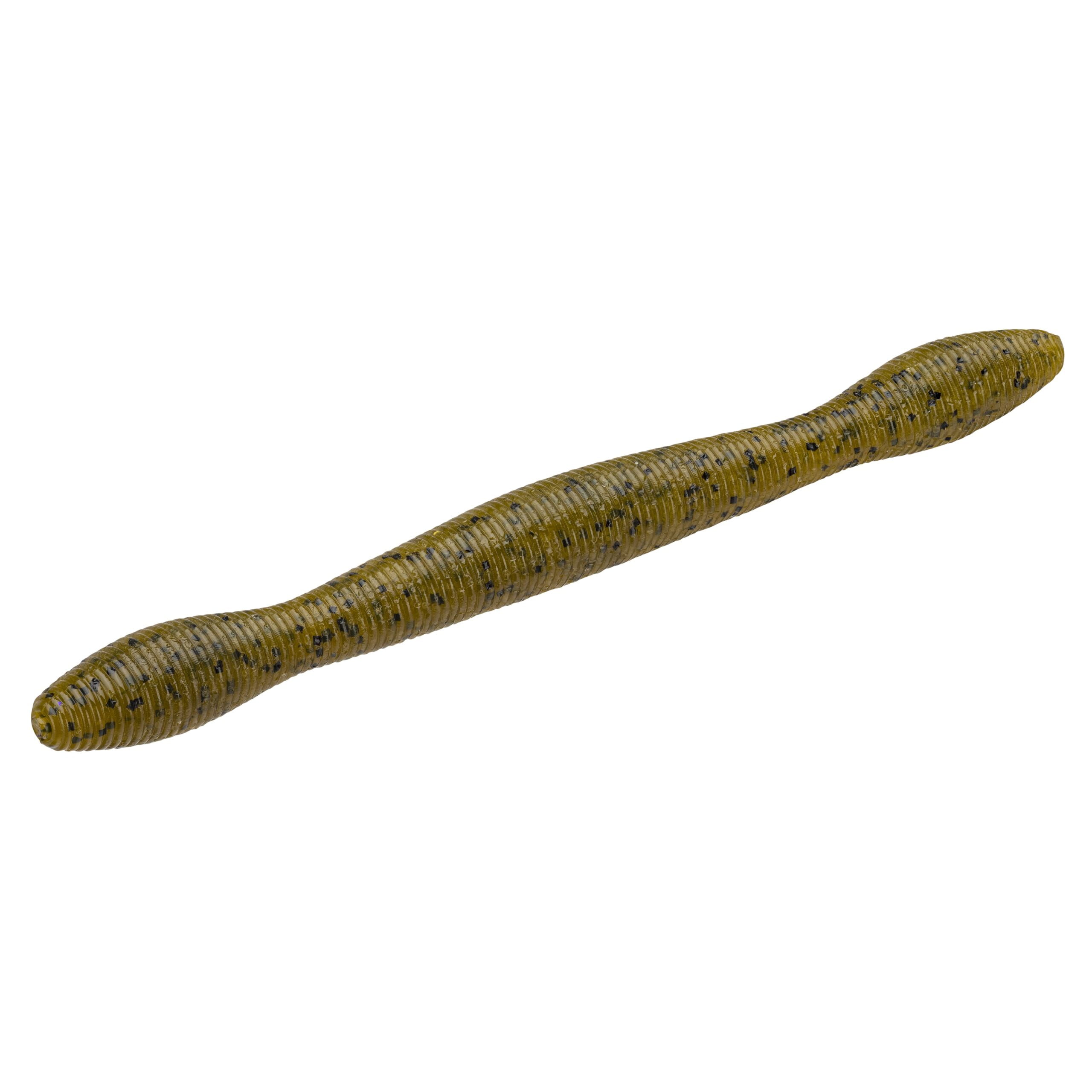 Perfection Lures Dudley's Wacky Worm Green Pumpkin Bass Bait 3 Pack ...