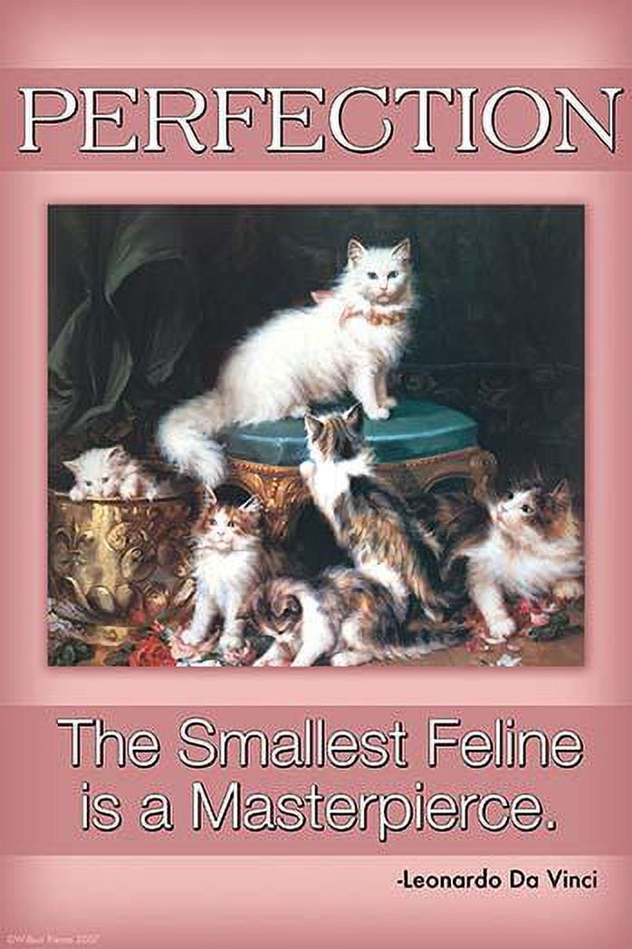 Perfection; The Smallest Feline is a Masterpiece- Fine Art Canvas Print ...