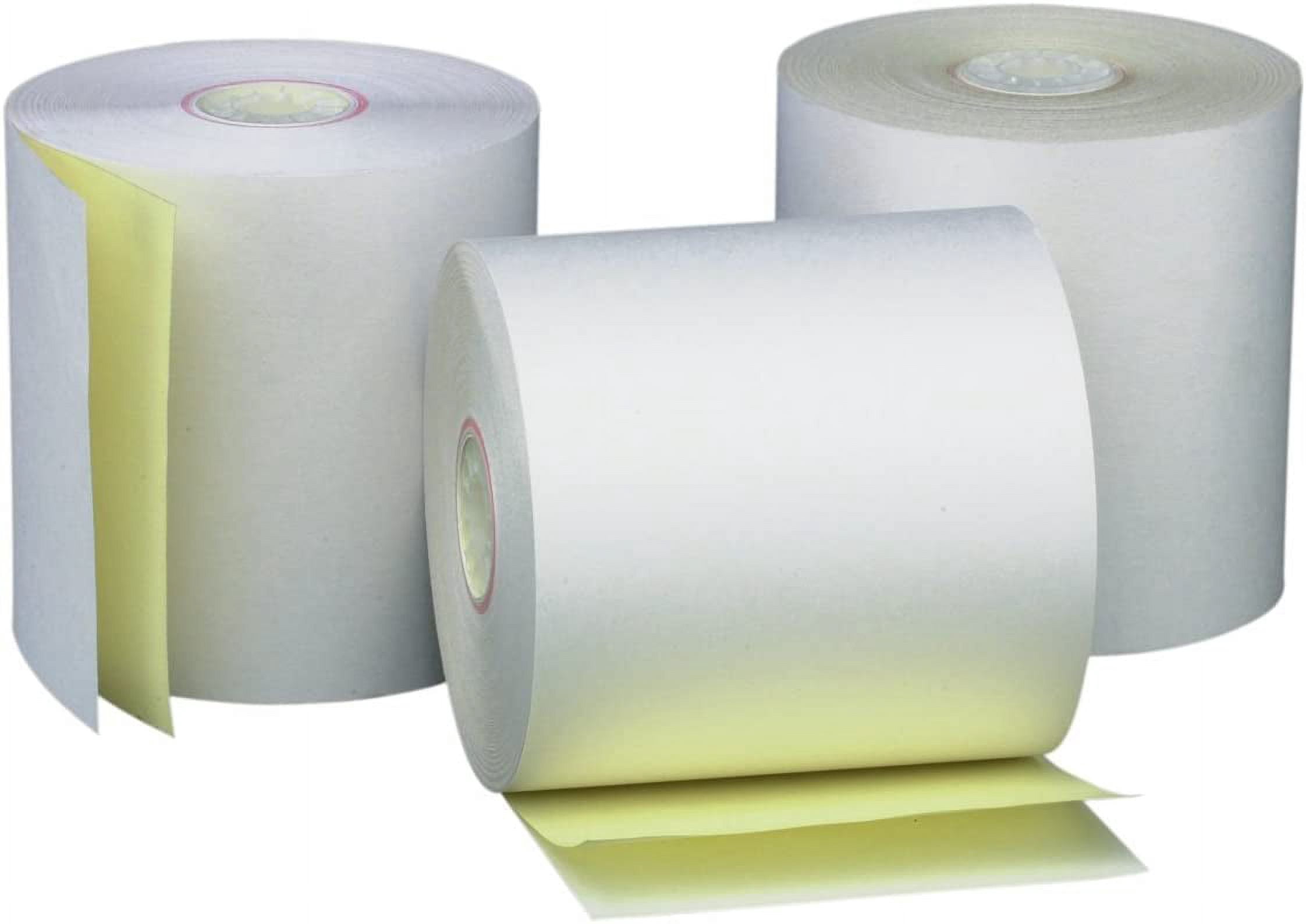 Perfection Two Ply Carbonl Rolls 3 X 95 Feet White Canary 50 Rolls