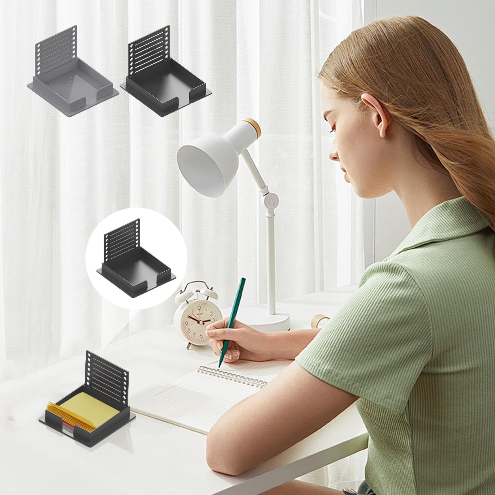 Perfectionist's Note Organizer: 3x3" Sticky Note Dispenser with Stencil ...