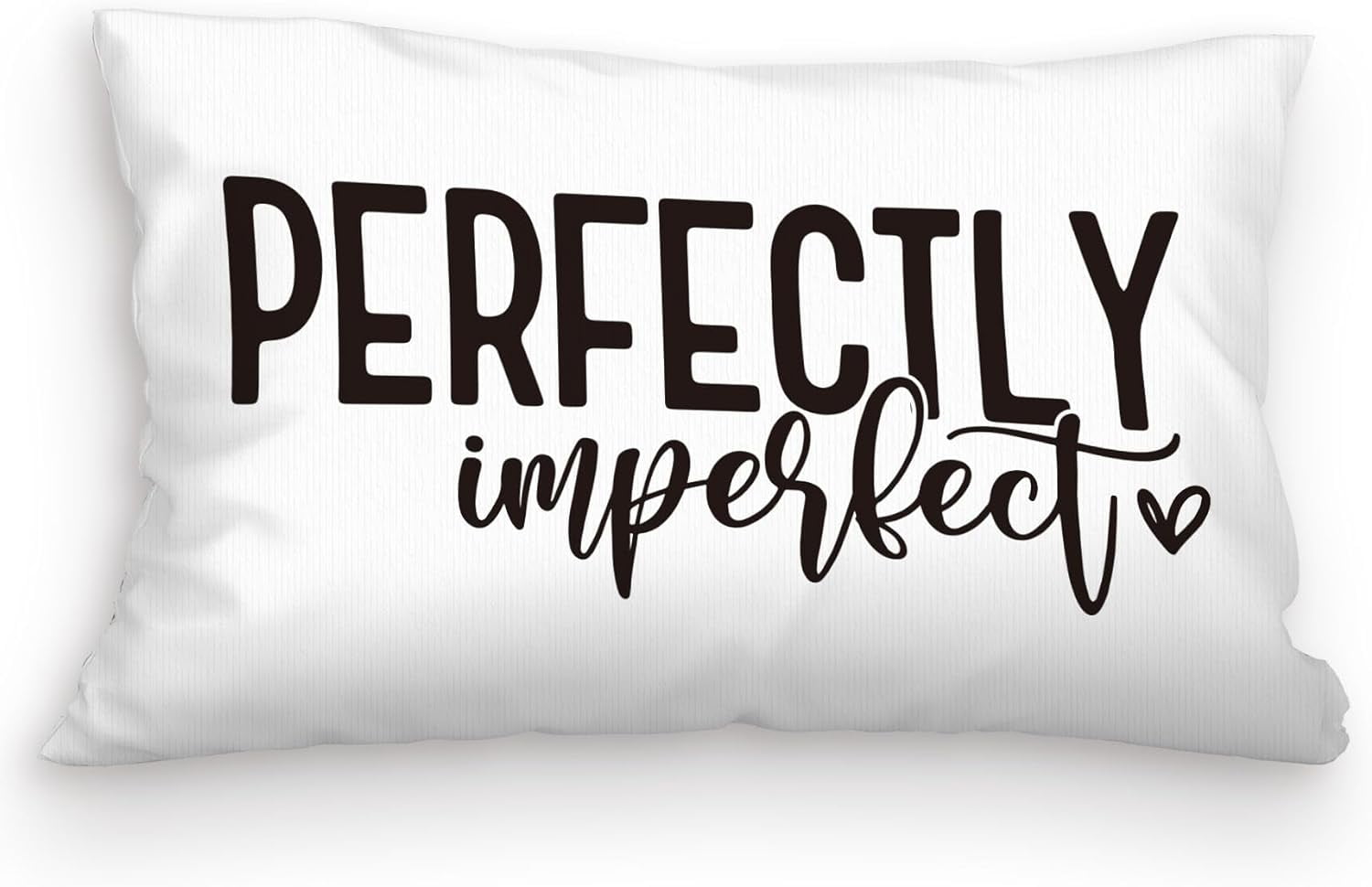 Perfectly Imperfect Inspirational Pillow Covers 12x20, Motivational ...