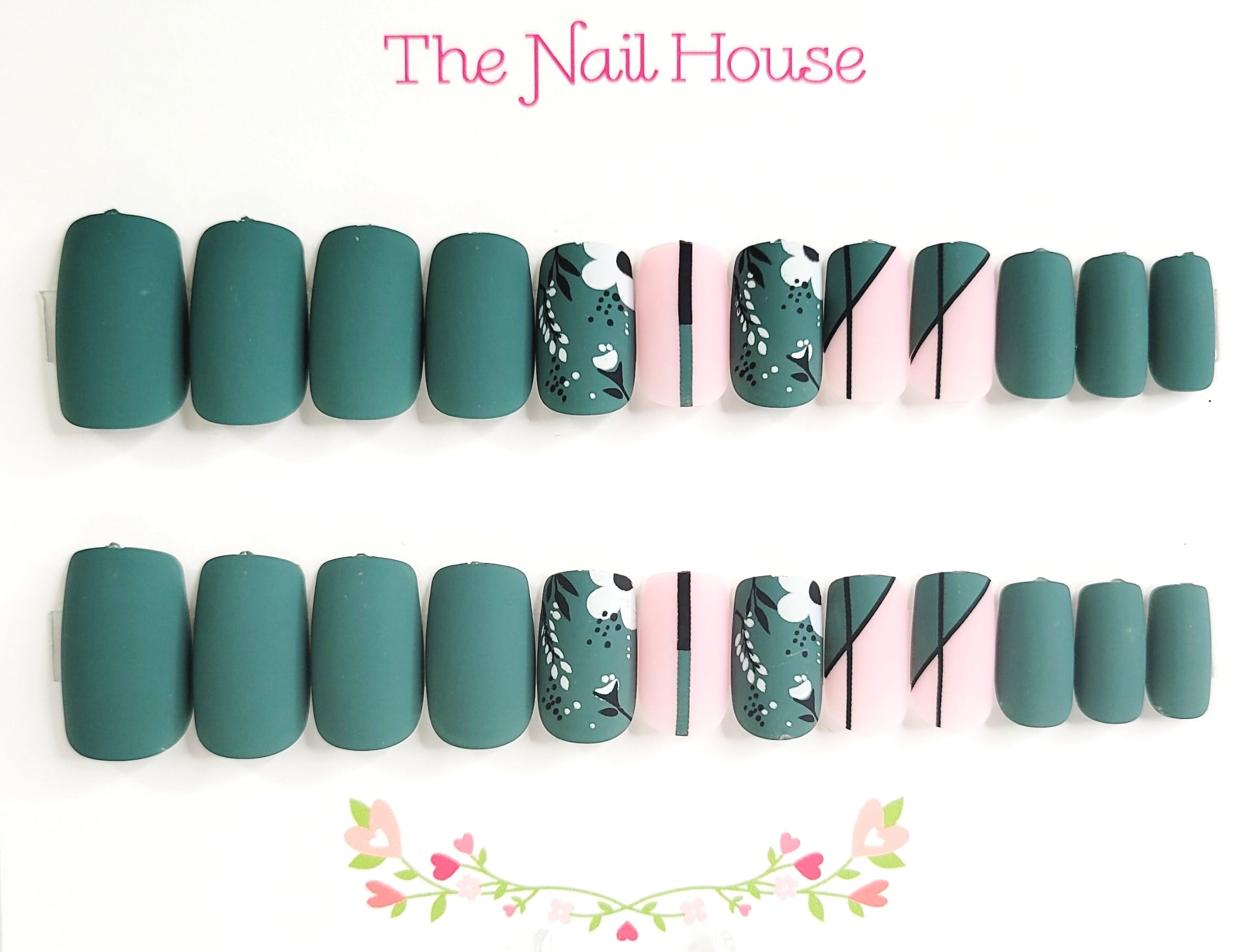 Perfectly Posh Matte Square Press-on Nails by The Nail House NH - 24 ...
