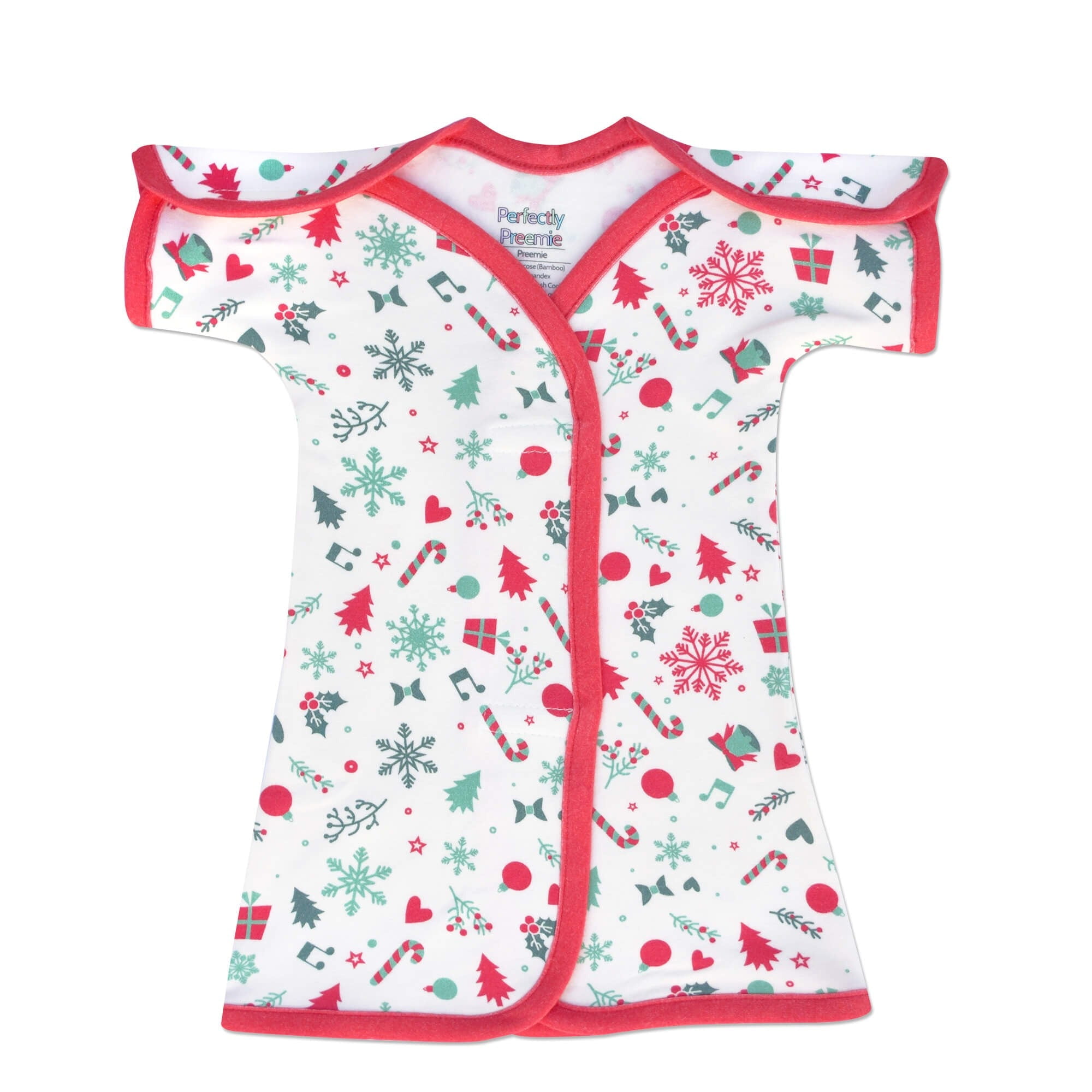 Perfectly Preemie Boy’s & Girl’s Open-Shoulder Bamboo NICU Gown ...