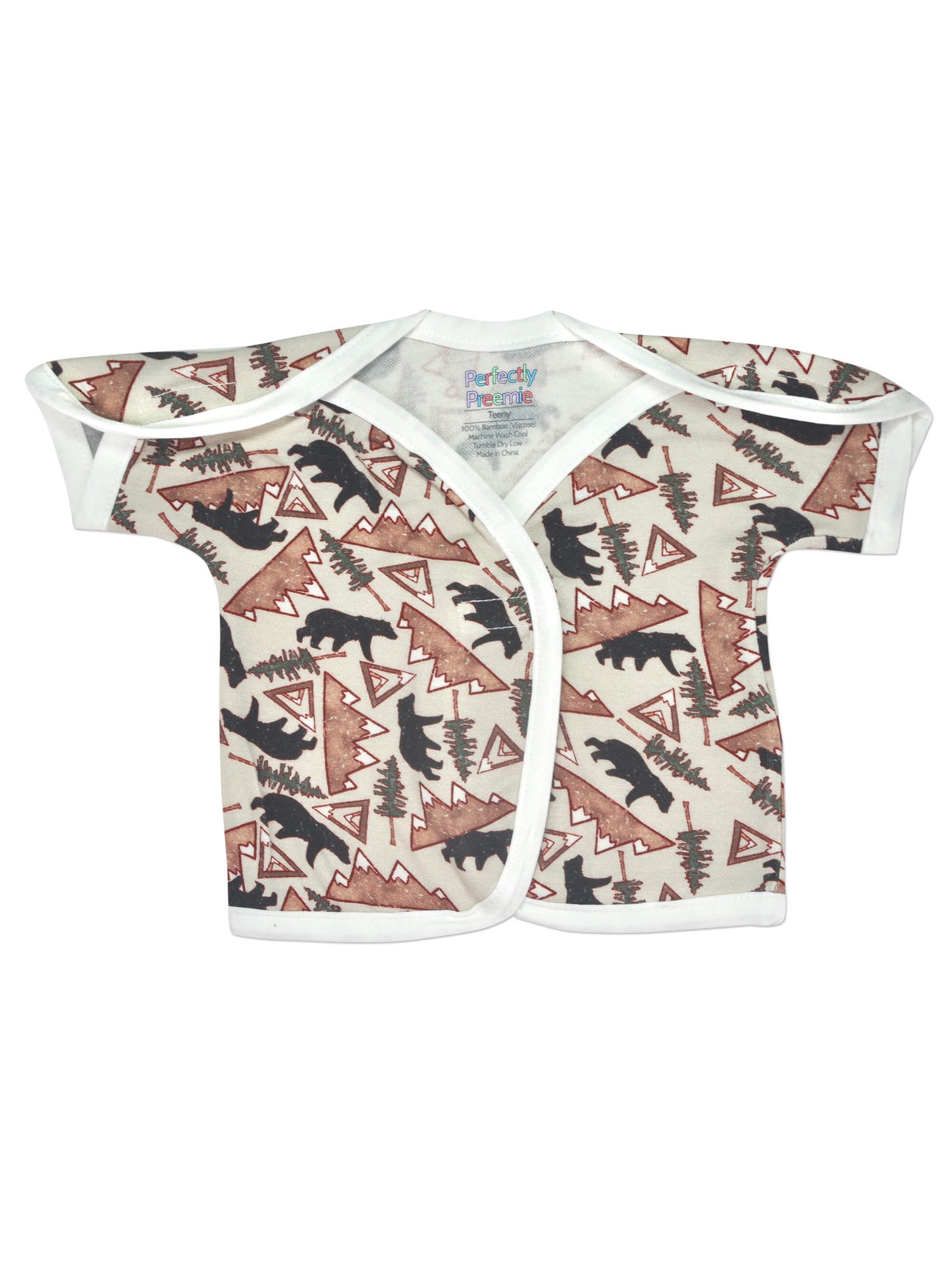 Perfectly Preemie Boy’s & Girl’s Open-Shoulder Bamboo NICU Shirt ...