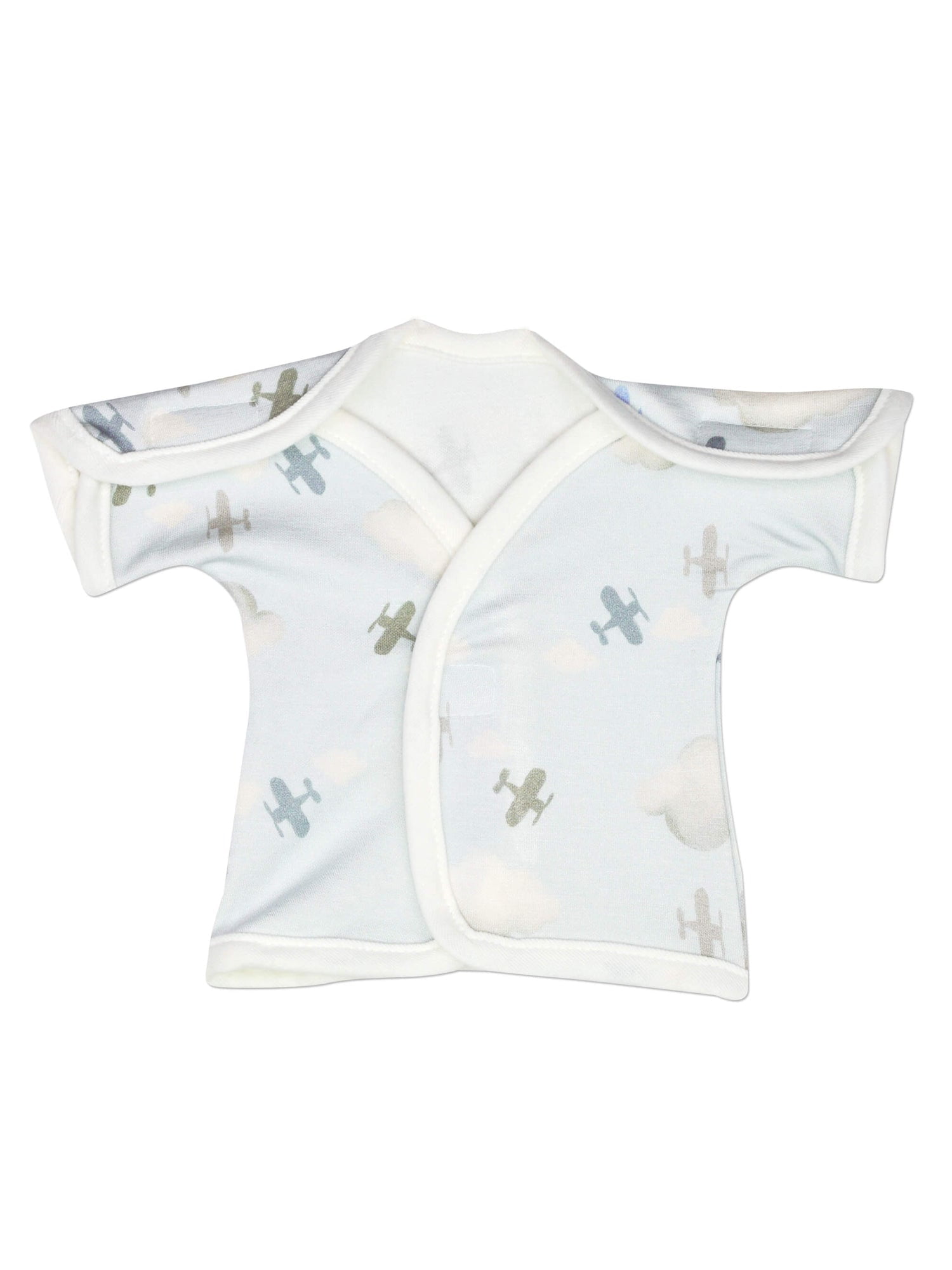 Perfectly Preemie Boy’s & Girl’s Open-Shoulder Bamboo NICU Shirt ...
