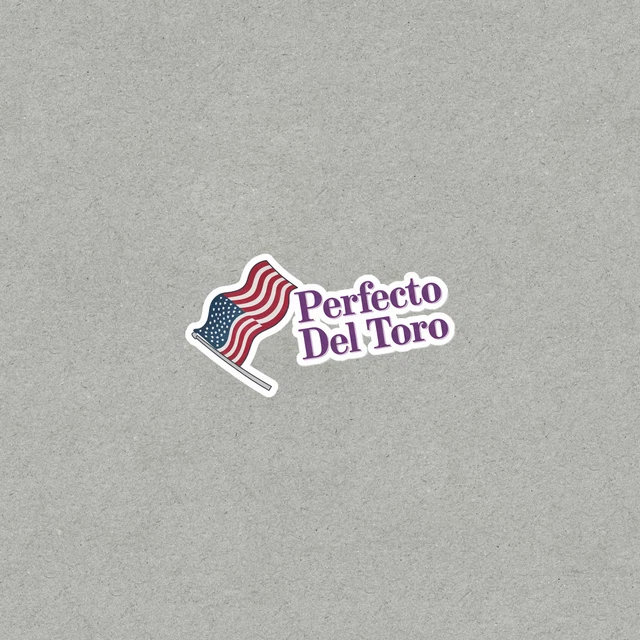 Perfecto Del Toro - Patriotic American Flag Sticker For Cars ...