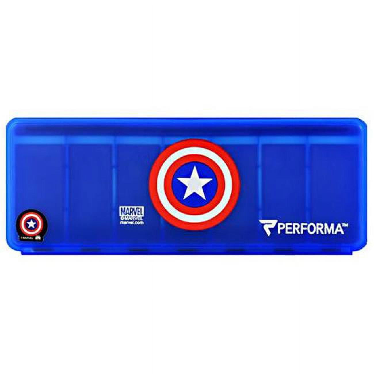 Perfectshaker 9080126 7 Day Pill Container, Captain America - Walmart.com