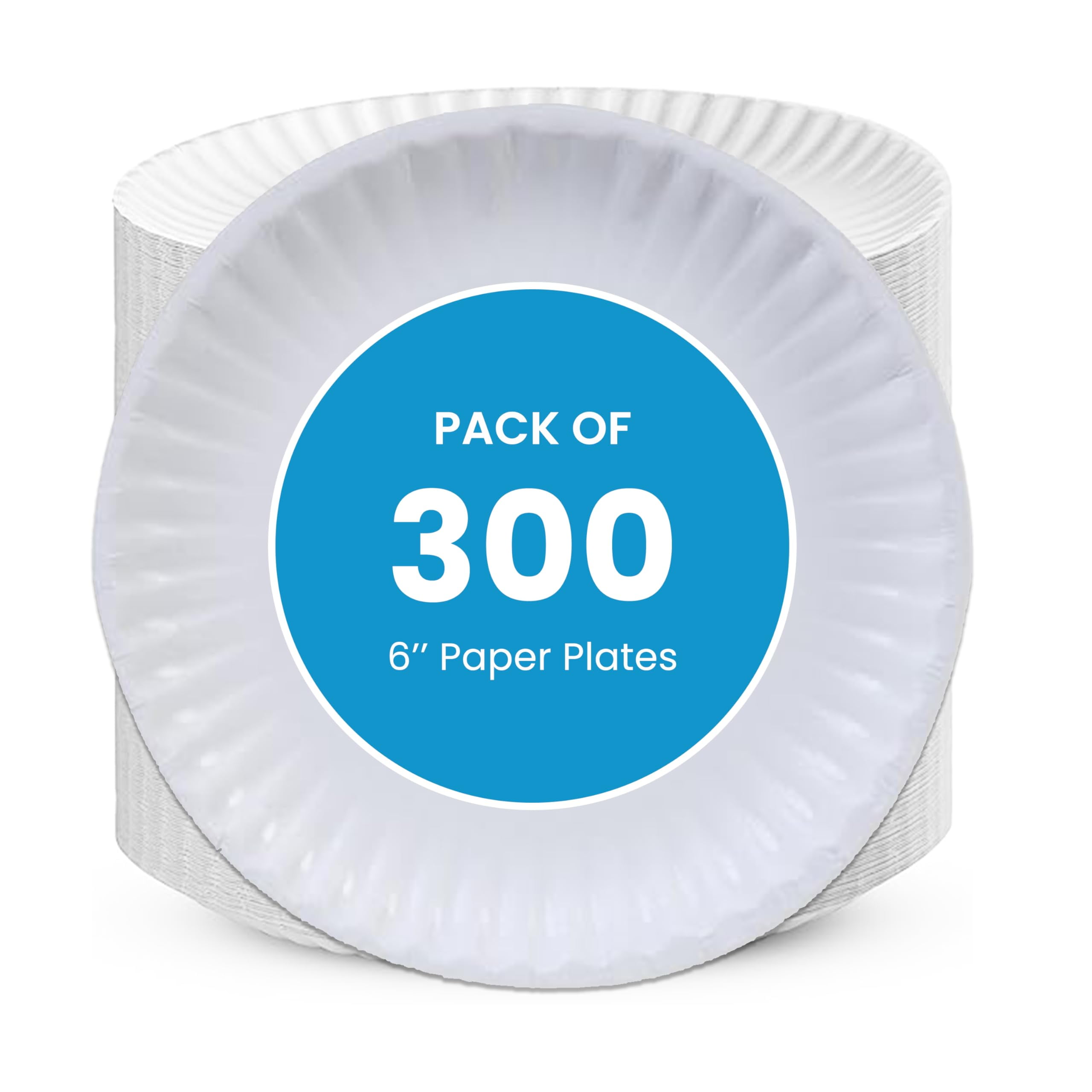 Perfectware - Kitchen essentials Paper Plate 6-300 6" Paper Plate ...