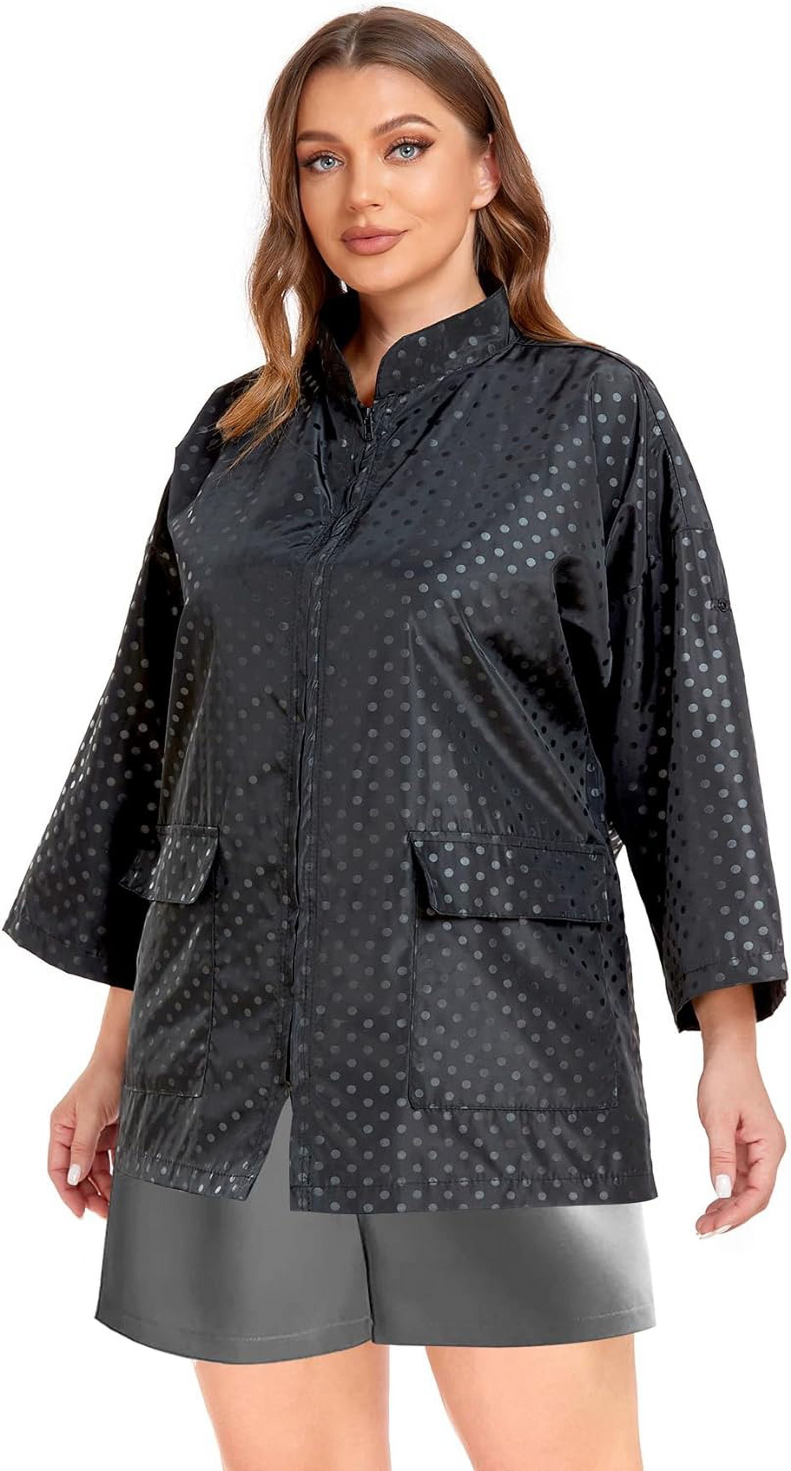 Perfehair Grooming & Hair Stylist Smock with Zipper & 2 Pockets - Anti ...