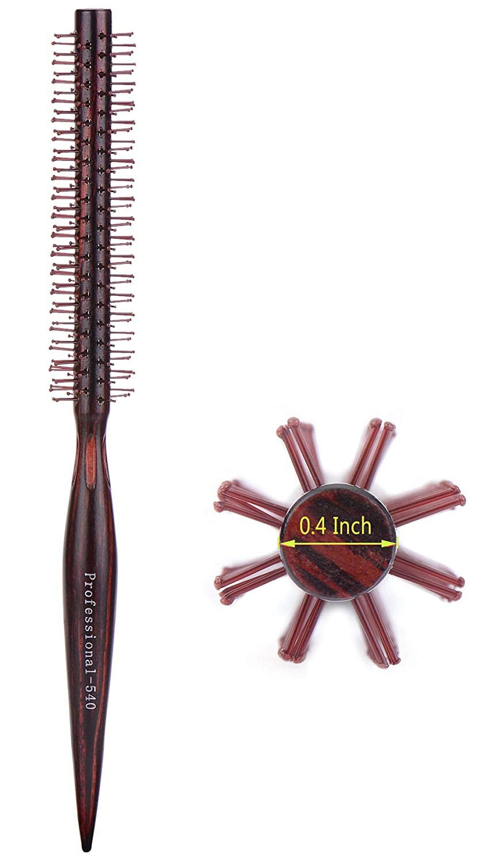 Perfehair 1-Inch Small Round Hair Brush with Nylon Bristles, Ideal for ...
