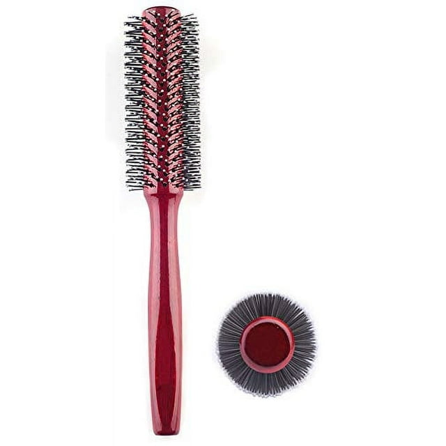 Perfehair Small Round Hair Brush, 1.6 Inch, Soft Nylon Bristles, Heat ...