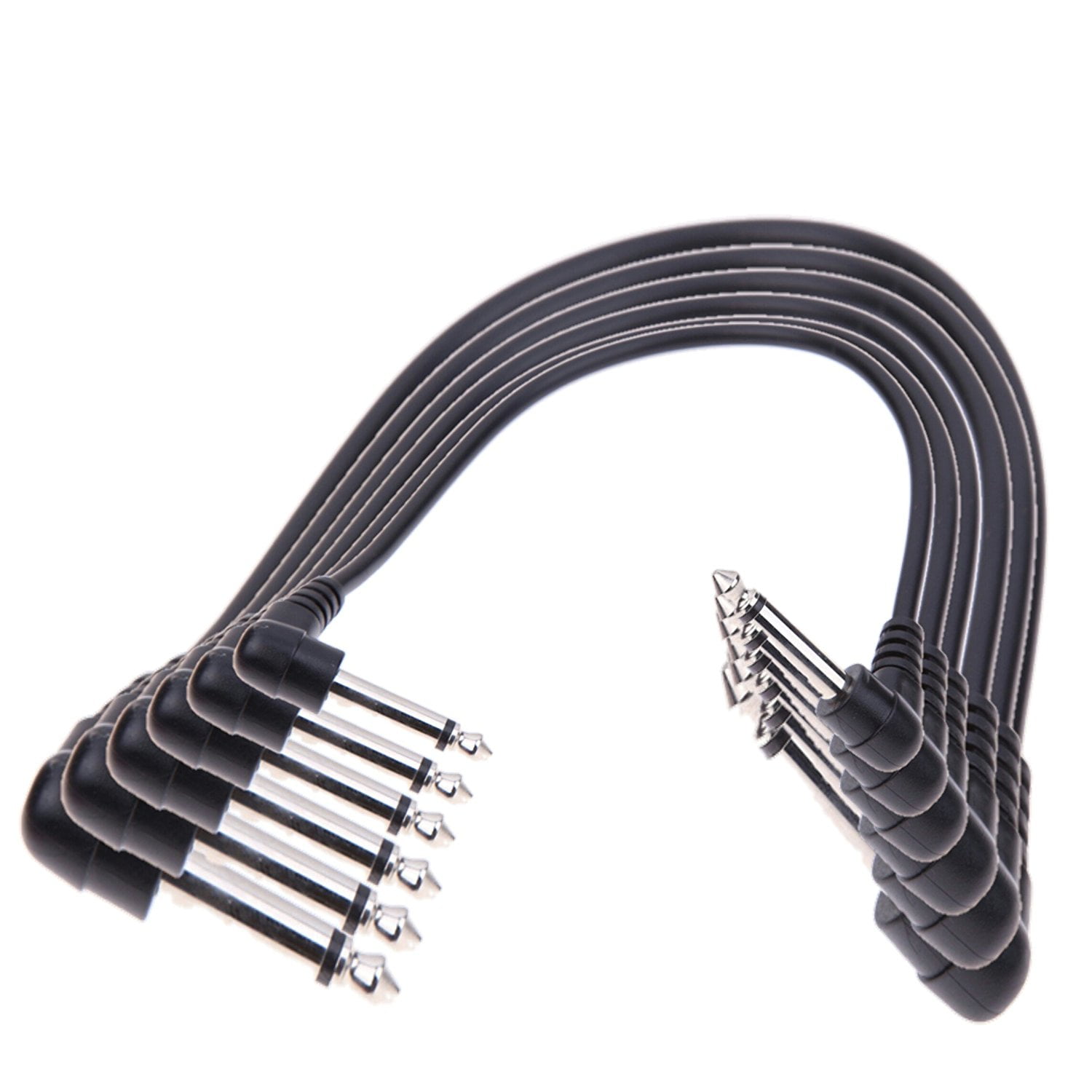 Perfektion Pack of Six Quality Black Colored, 1 foot Guitar-Instrument ...